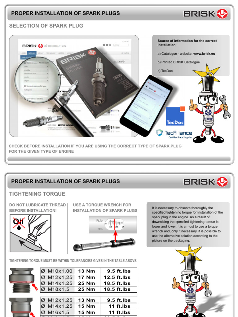BRISK Proper-installation-of-spark-plugs-2021-EN | PDF | Mechanical ...