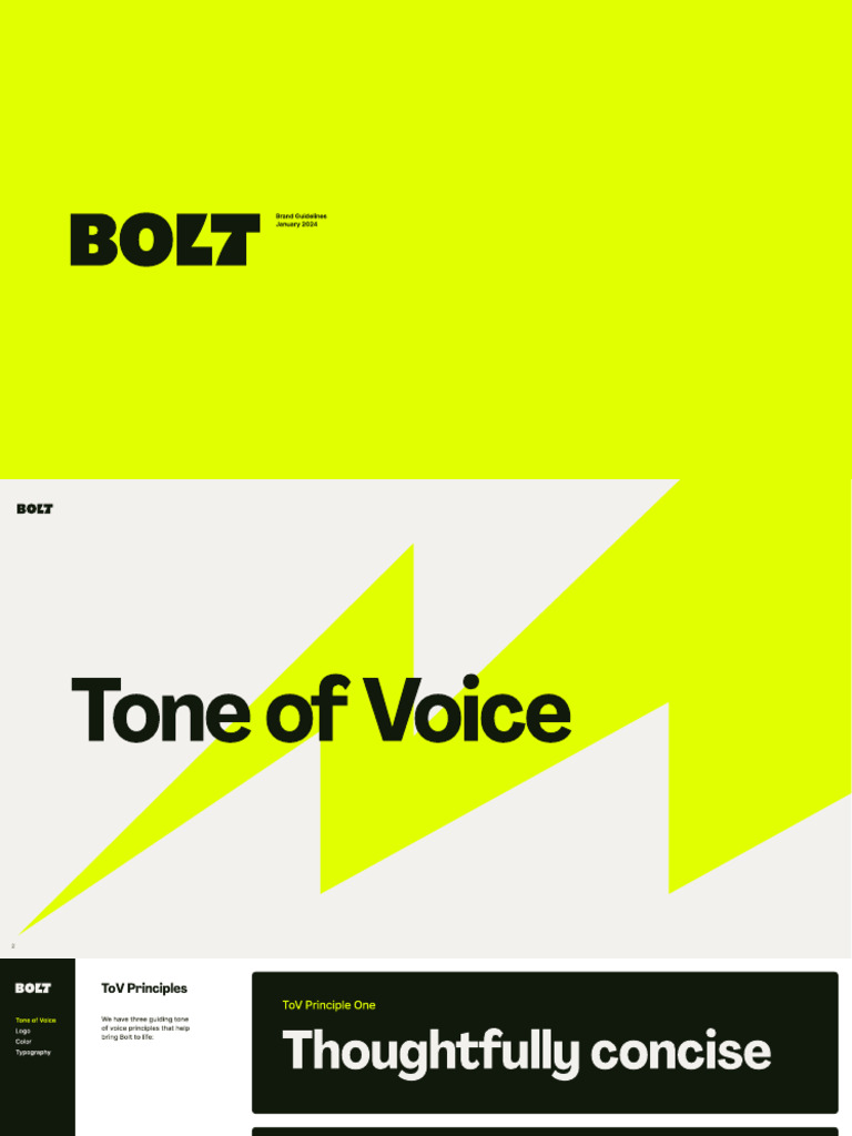 Bolt Brand Guidelines Overview | PDF | Logos | Typography