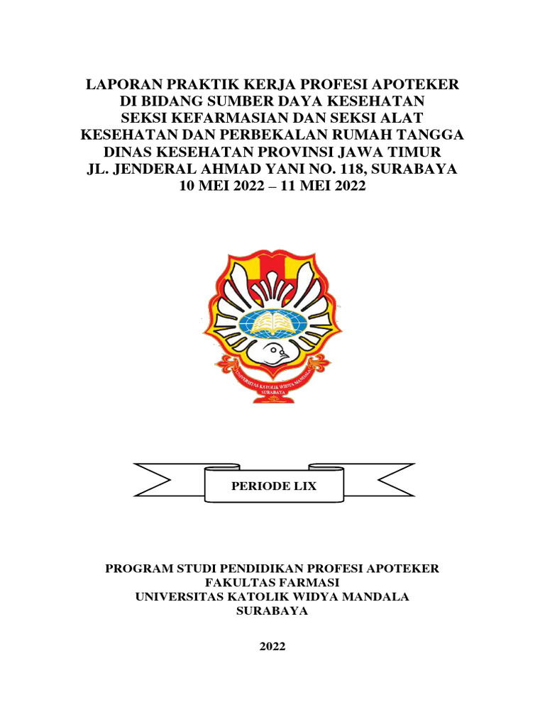 Laporan Pkpa Dinkes Faralkes Pdf