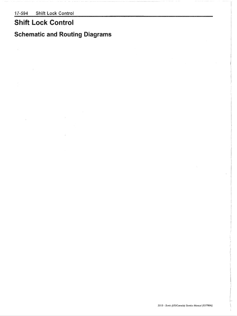 2013 Chevrolet Sonic - Control de Bloqueo de Cambios - Descargar PDF | PDF