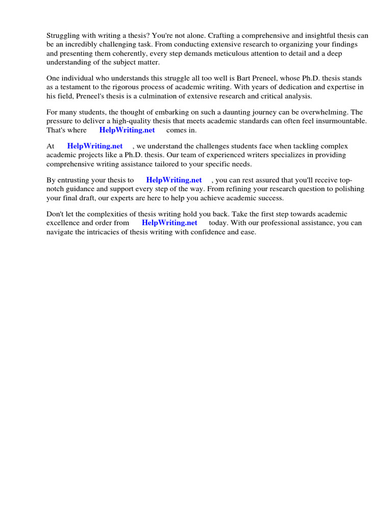 Bart Preneel PHD Thesis | PDF | Computers