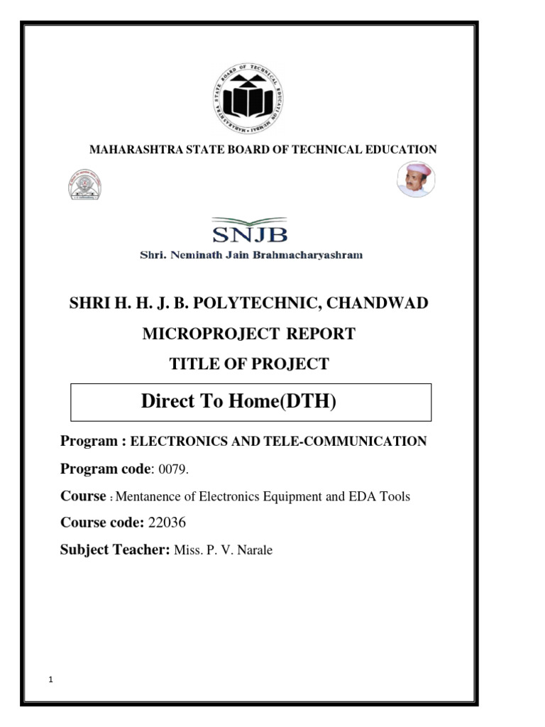 MET Micro Project | PDF