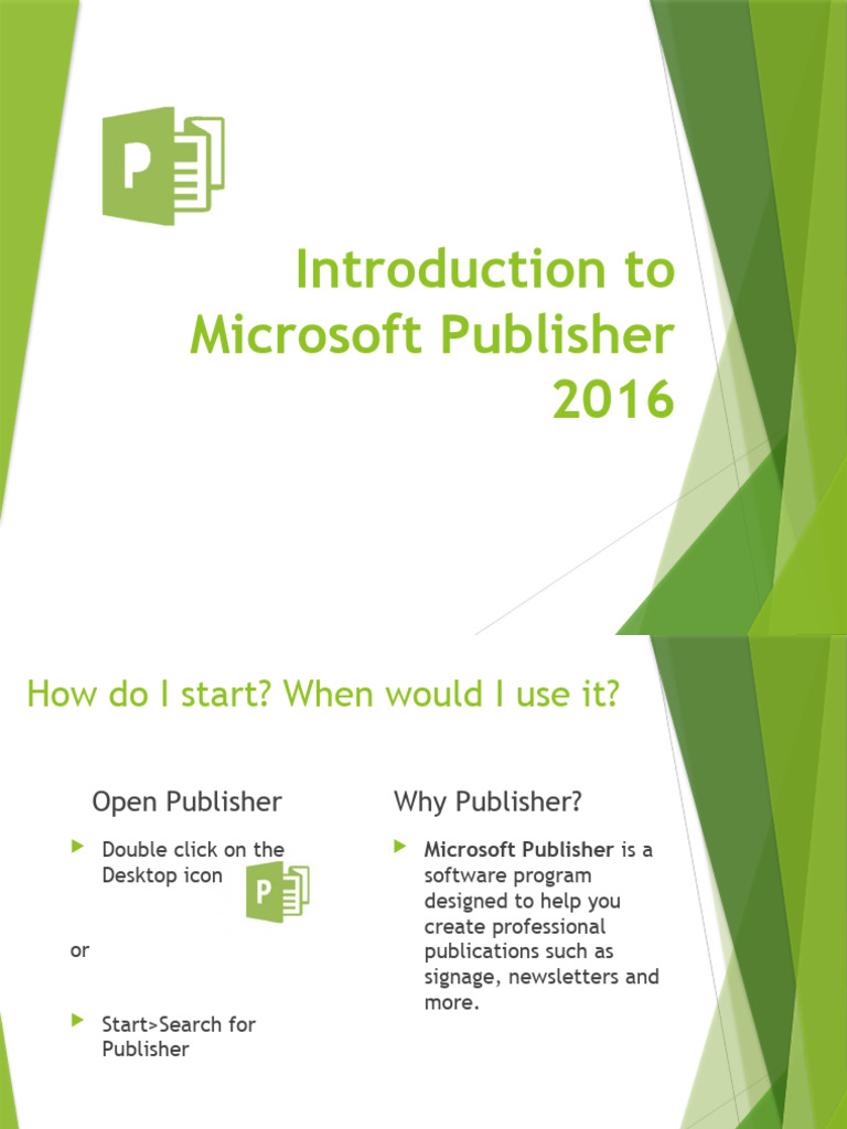 Introduction To Microsoft Publisher 2016 | PDF | Art