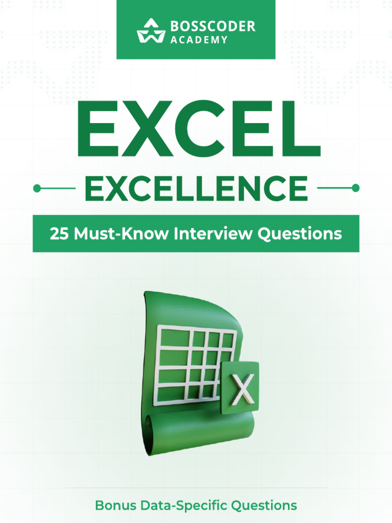 25 Must-Know Excel Interview Questions? | PDF | Microsoft Excel ...