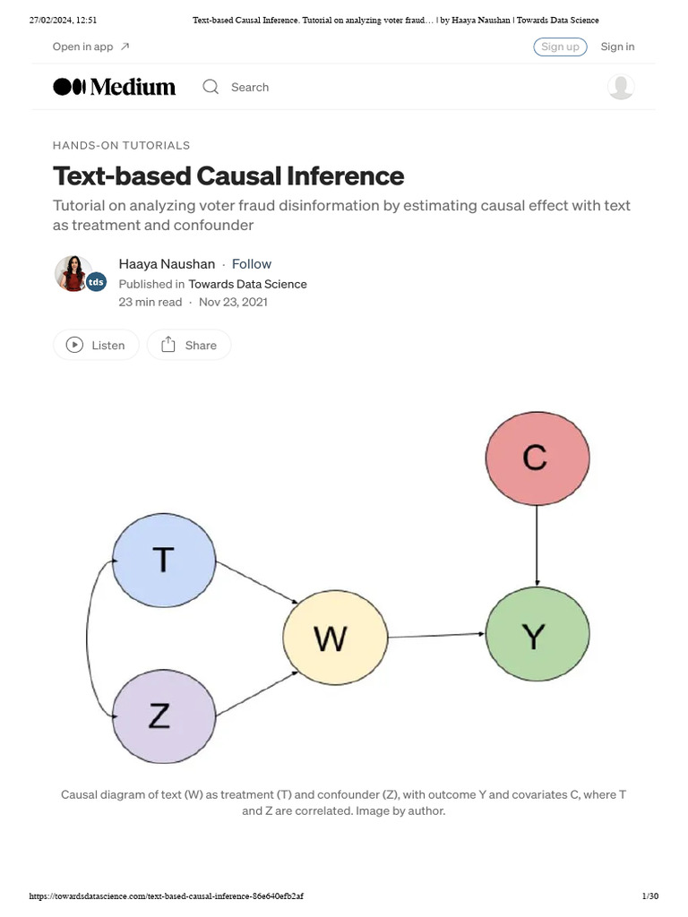 Text-Based Causal Inference | PDF | Confounding | Causality Text-Based Causal Inference | PDF | Confounding | Causality