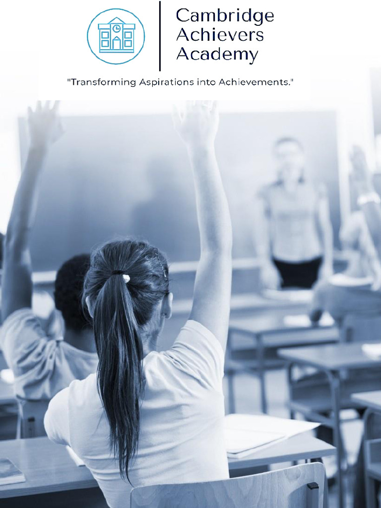 Cambridge Achievers Academy Brochure 24-25-1 | PDF | English As A ...