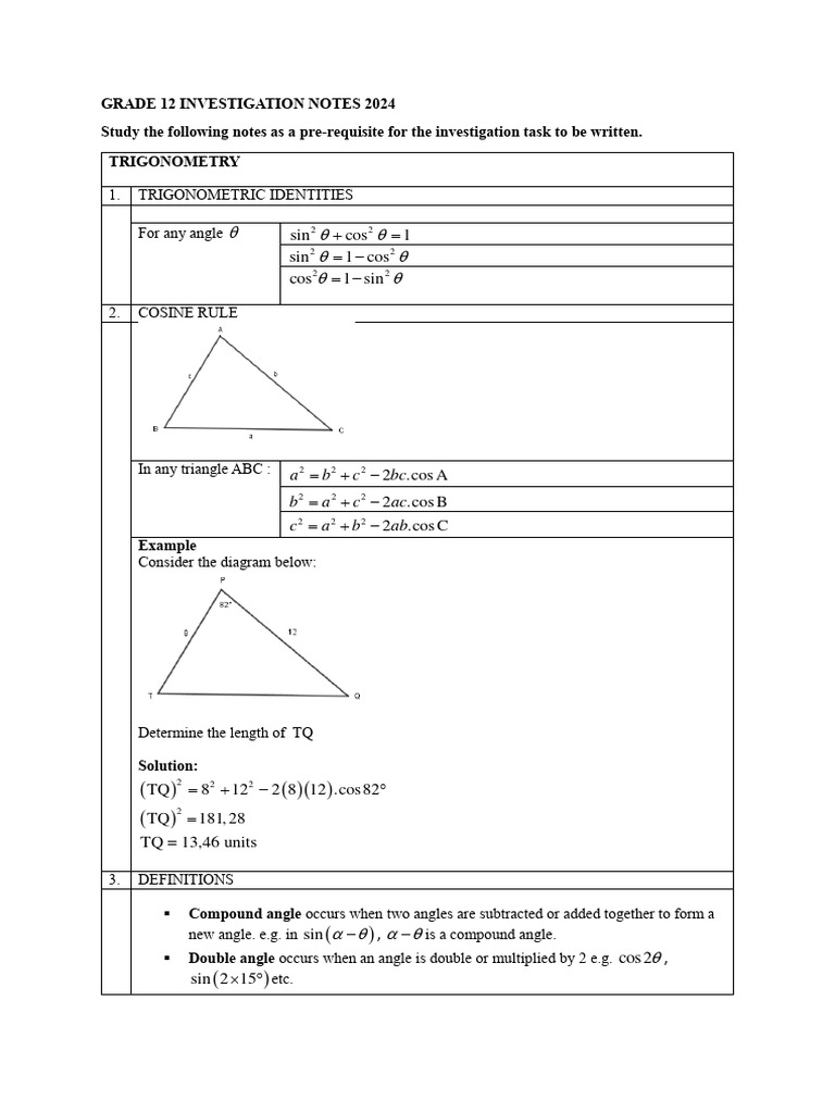 Investigation Notes | PDF