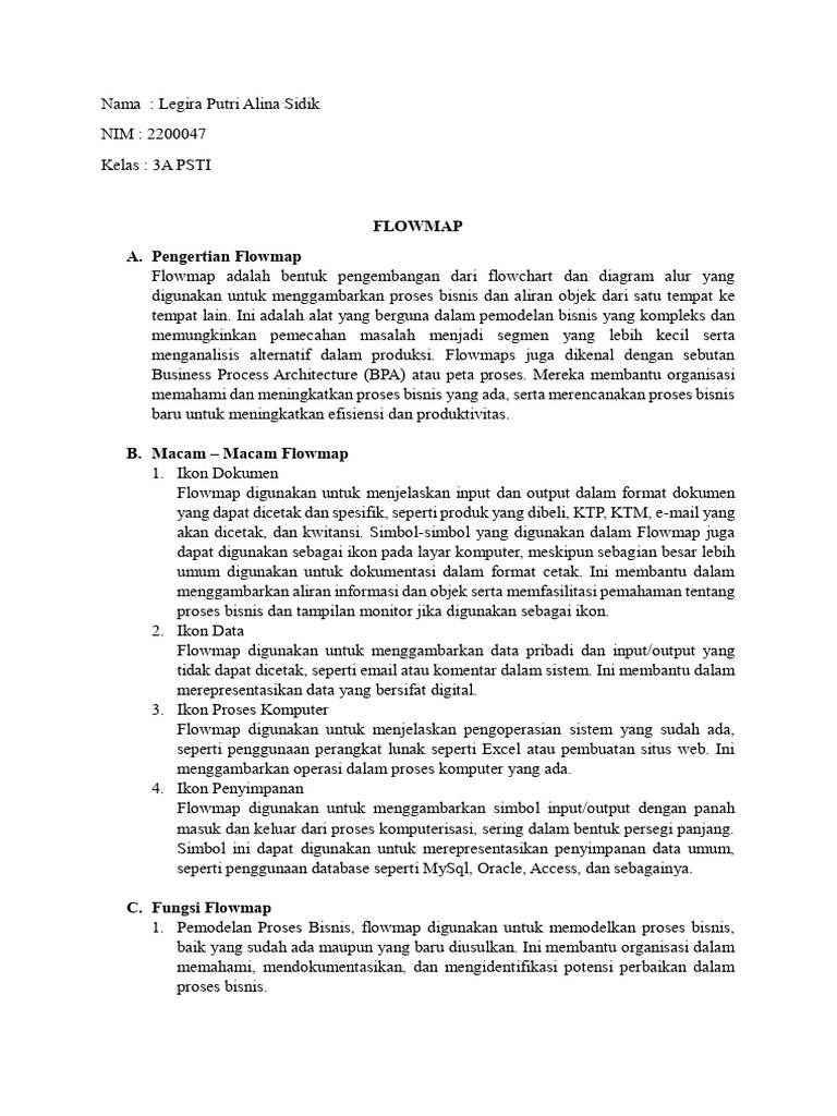 Panduan Flowmap untuk Bisnis | PDF | Pengelolaan Keuangan & Uang