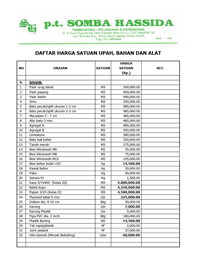 ANALISA JALAN BETON Fc'30 Mpa TEBAL 10 CM | PDF | Vehicles | Equipment