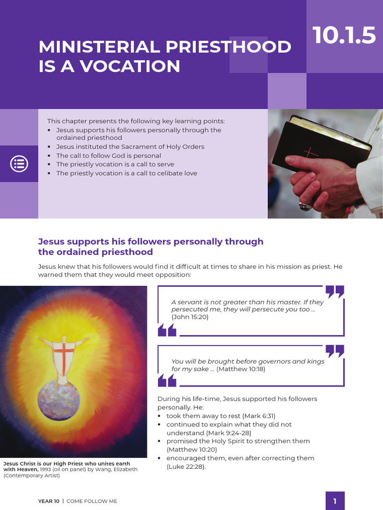 Ministerial Priesthood: A Vocation | PDF | Catholic Church | Eucharist