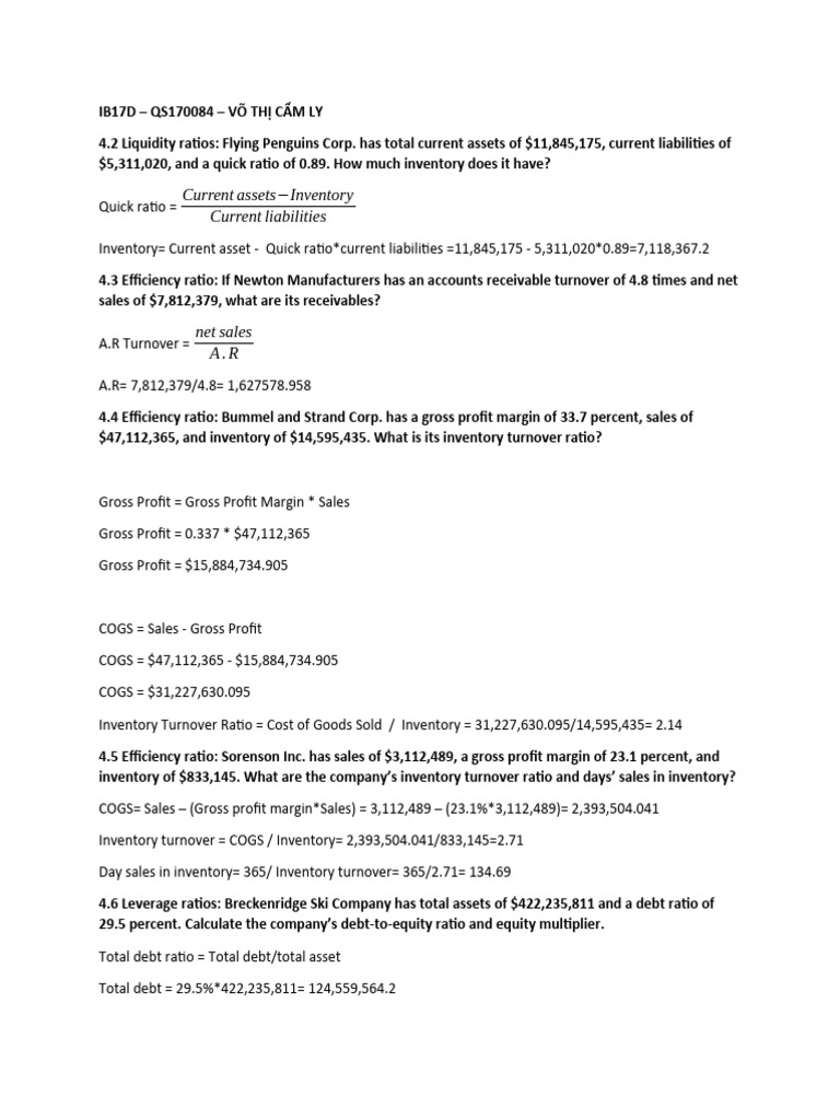 BT Chapter4 | PDF | Equity (Finance) | Leverage (Finance)