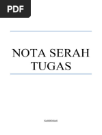 Format Terkini Nota Serah Tugas 2022 | PDF