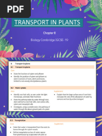 IGCSE Biology Topic 8 Transport in Plants Presentation | PDF | Leaf ...