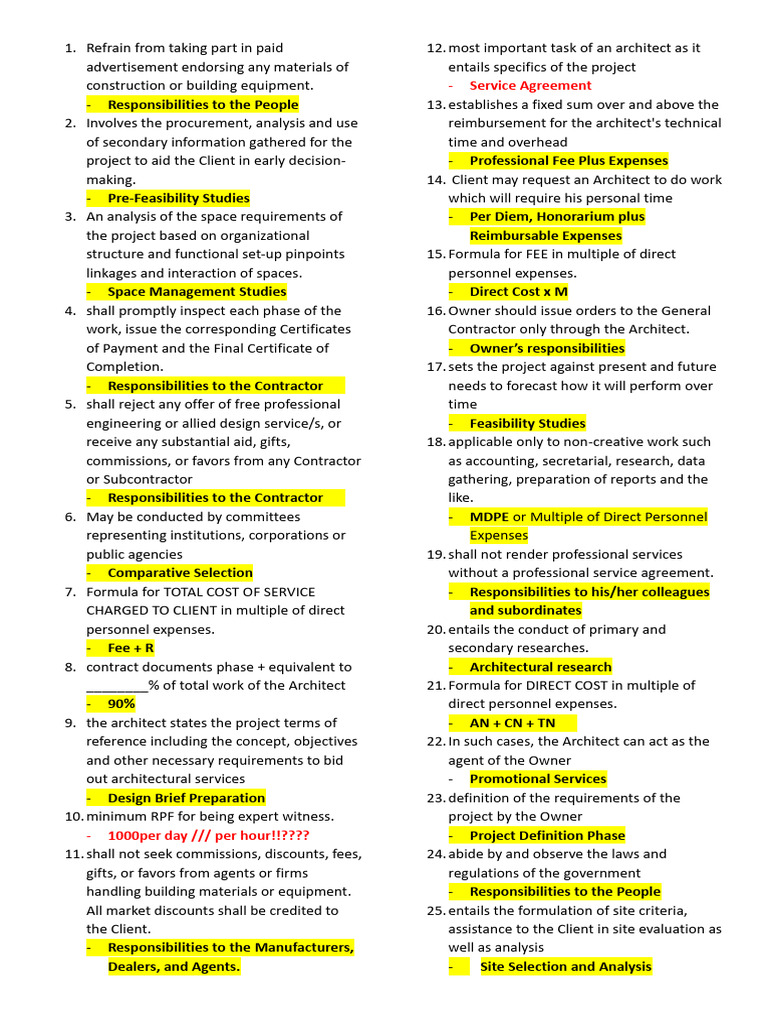 Professional Practice Reviewer | PDF | Architect | General Contractor