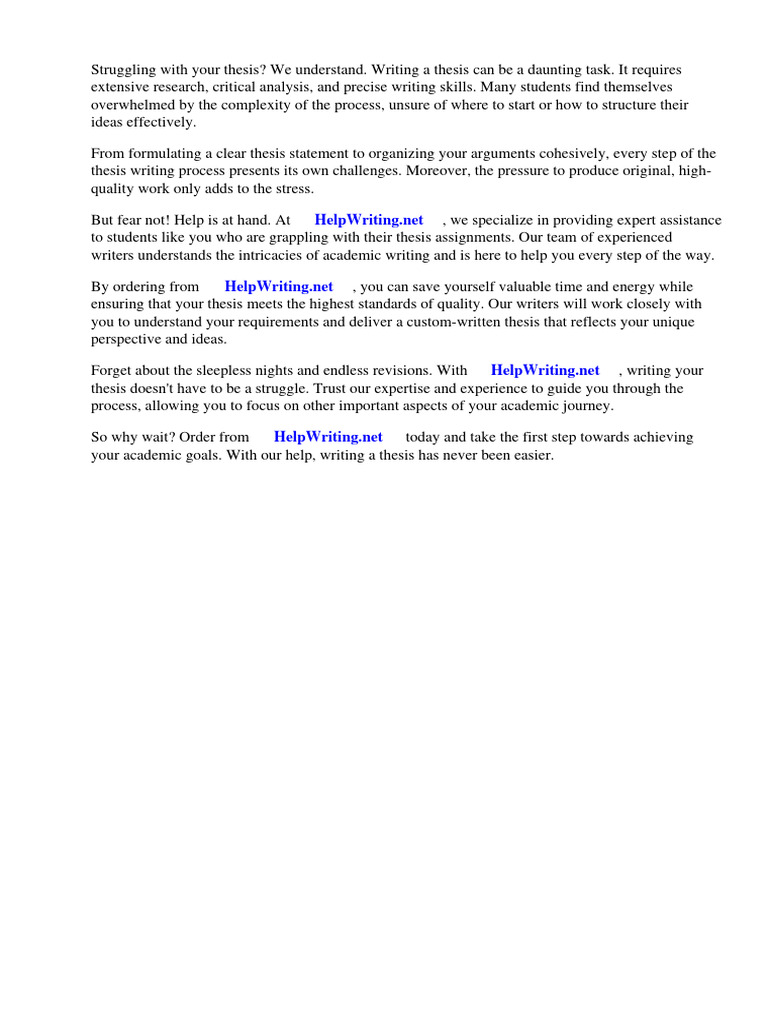 How To Write A Thesis and Essay Map | Download Free PDF | Essays | Thesis