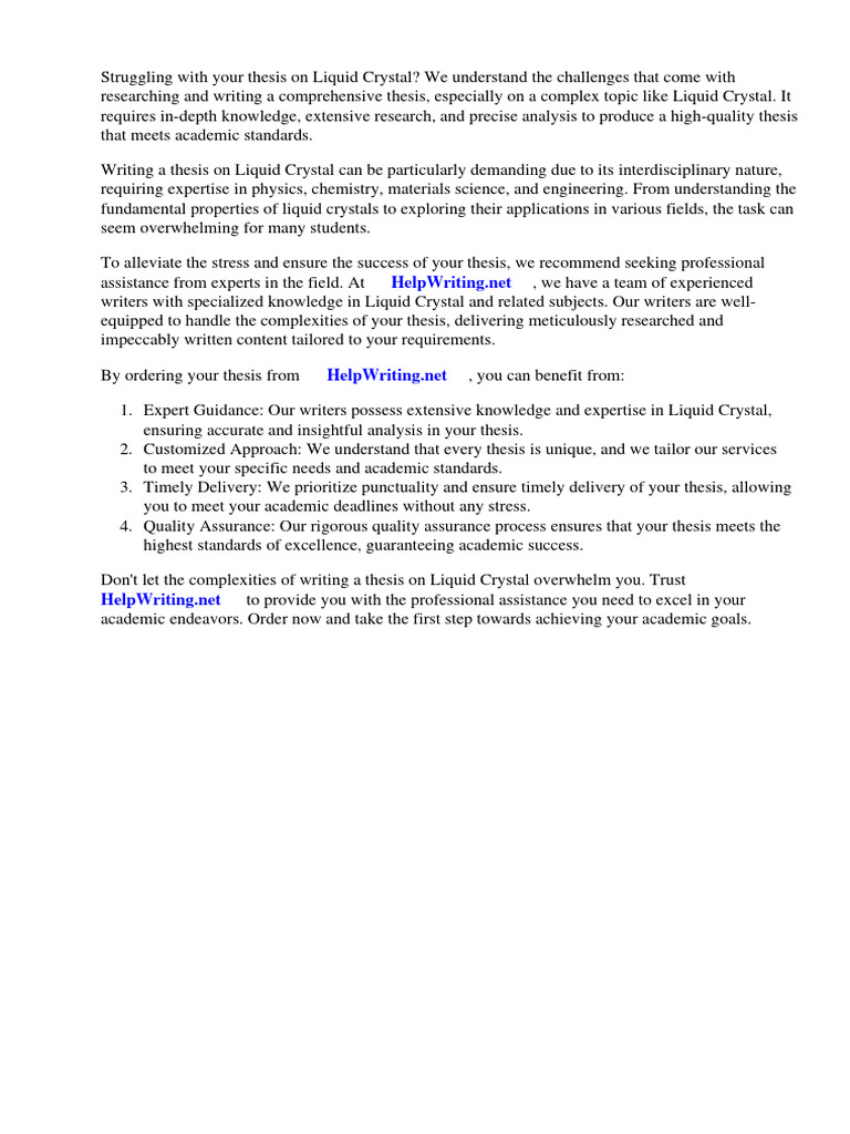 Thesis Liquid Crystal | PDF | Liquid Crystal | Nanoparticle