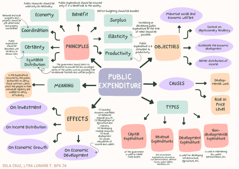 Mind Mapping For Public Expenditure | PDF