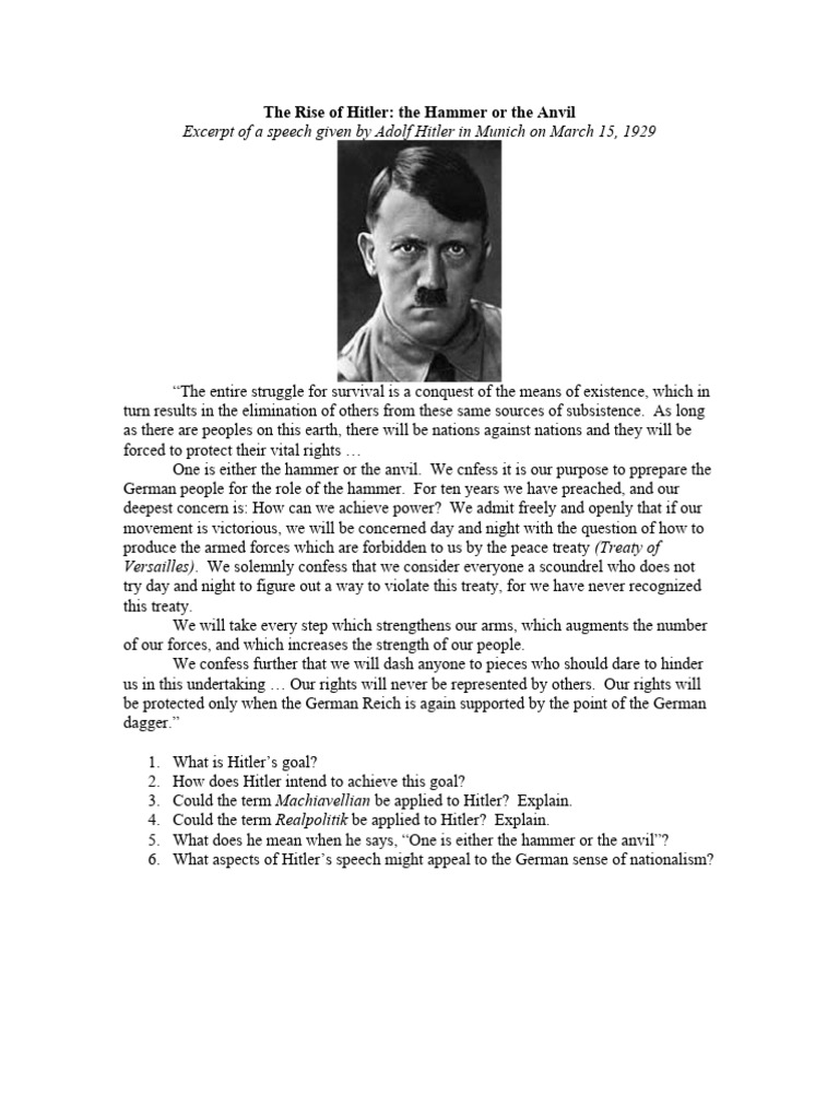 The Rise of Hitler | PDF | History