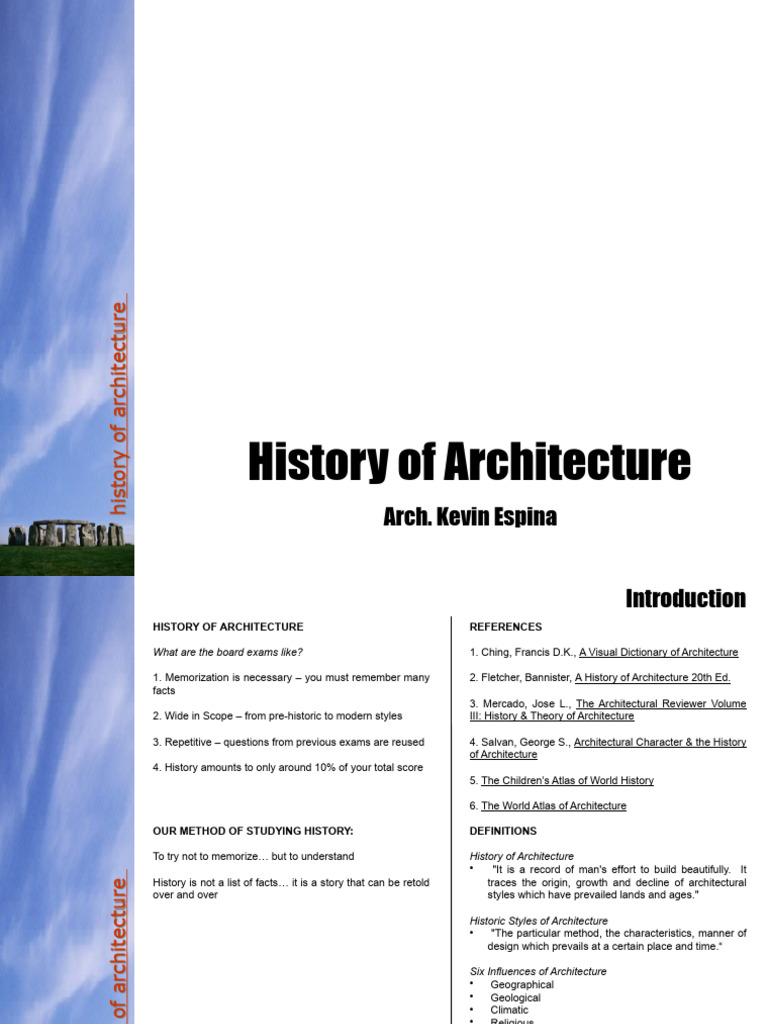 Architecture History Overview | PDF