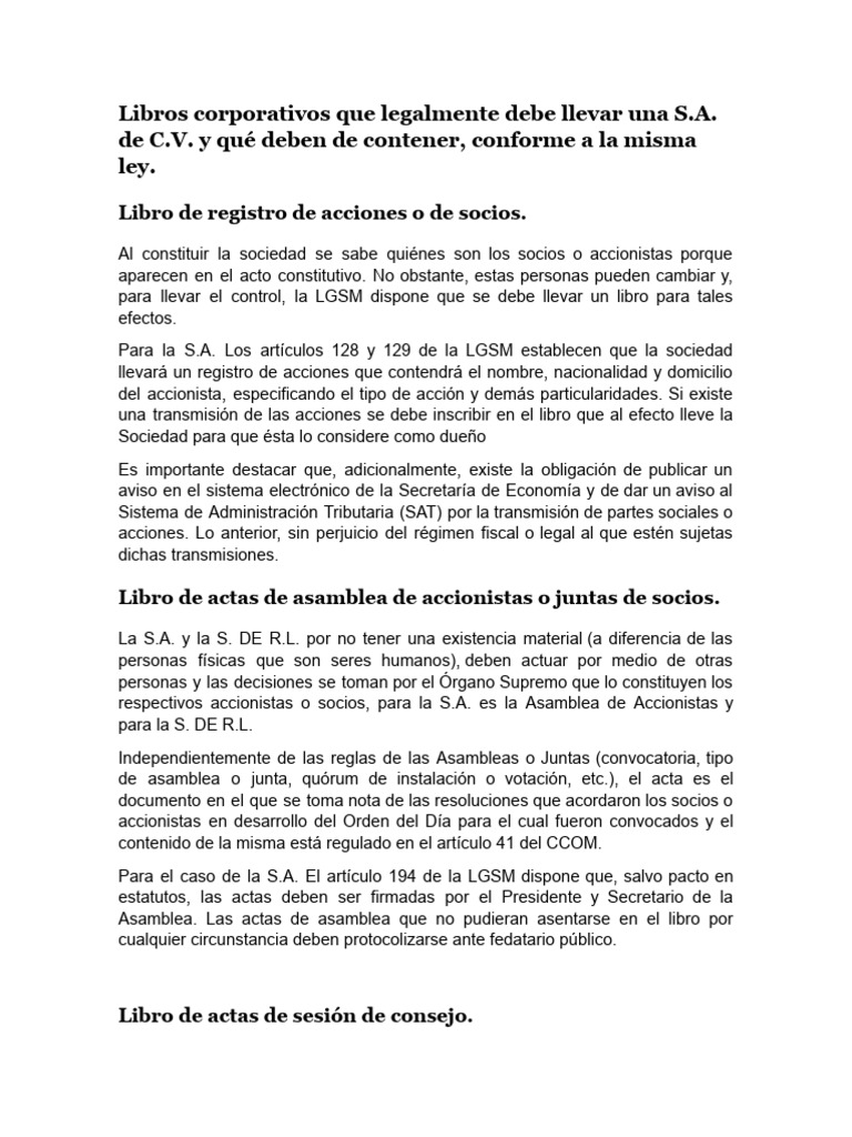 Libros Corporativos | PDF | Contabilidad | Gobierno