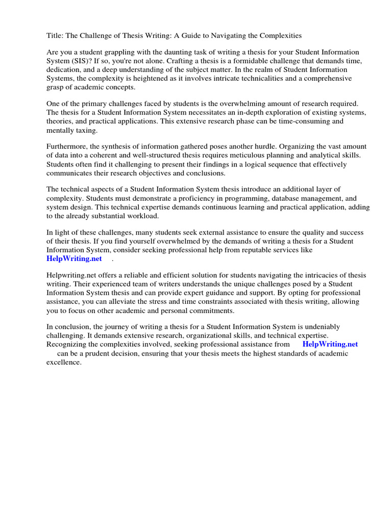 Thesis Student Information System | PDF | Computers