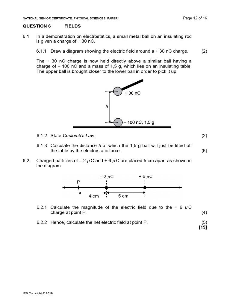Physical Science P1 - 2019 Edited | PDF | Electromagnetic Induction ...
