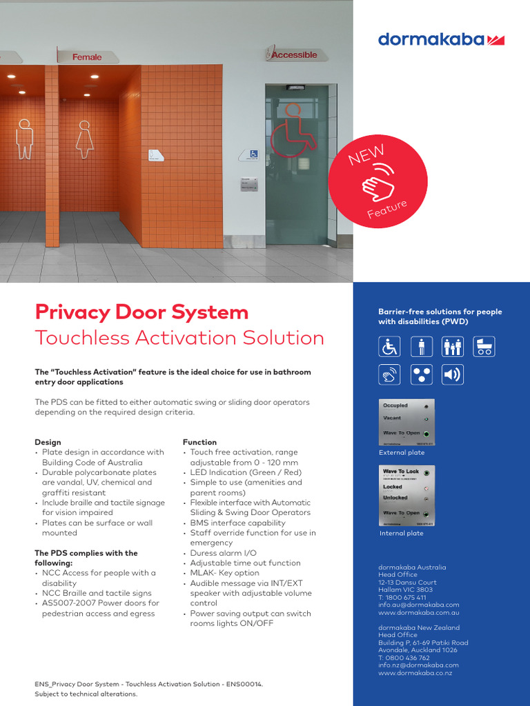 Ens Privacy Door System Factsheet Dec 2020 Ens00012 Final PDF ...