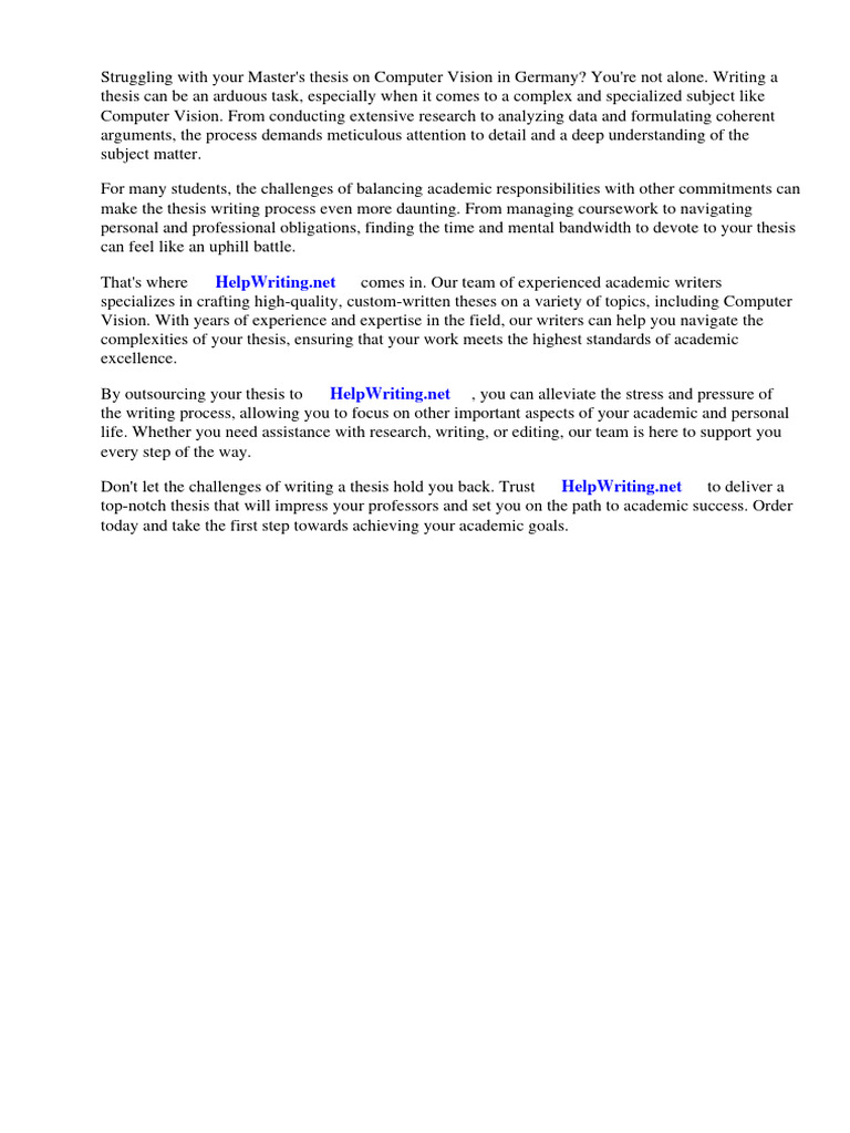 Master's Thesis Help: Computer Vision | PDF | Computer Vision | Image Segmentation