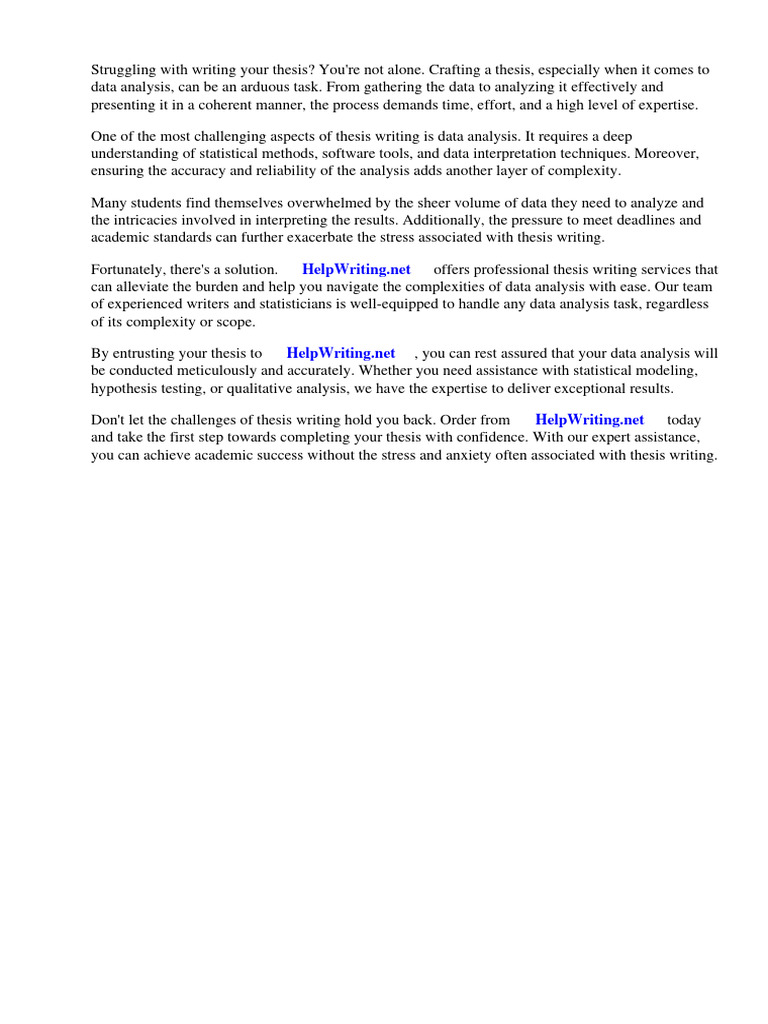 Thesis Data Analysis PDF | PDF | Analysis | Data Analysis