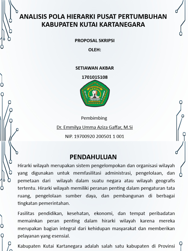 Proposal Setiawan Akbar | PDF