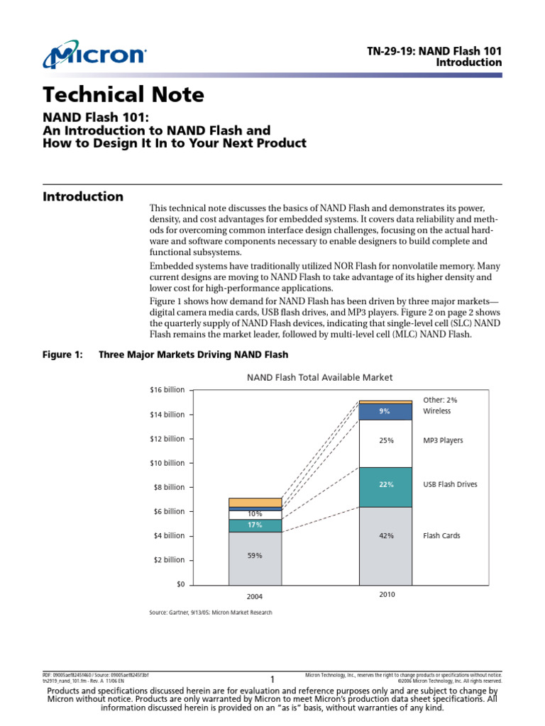 Micron Technical Note | PDF | Flash Memory | Random Access Memory