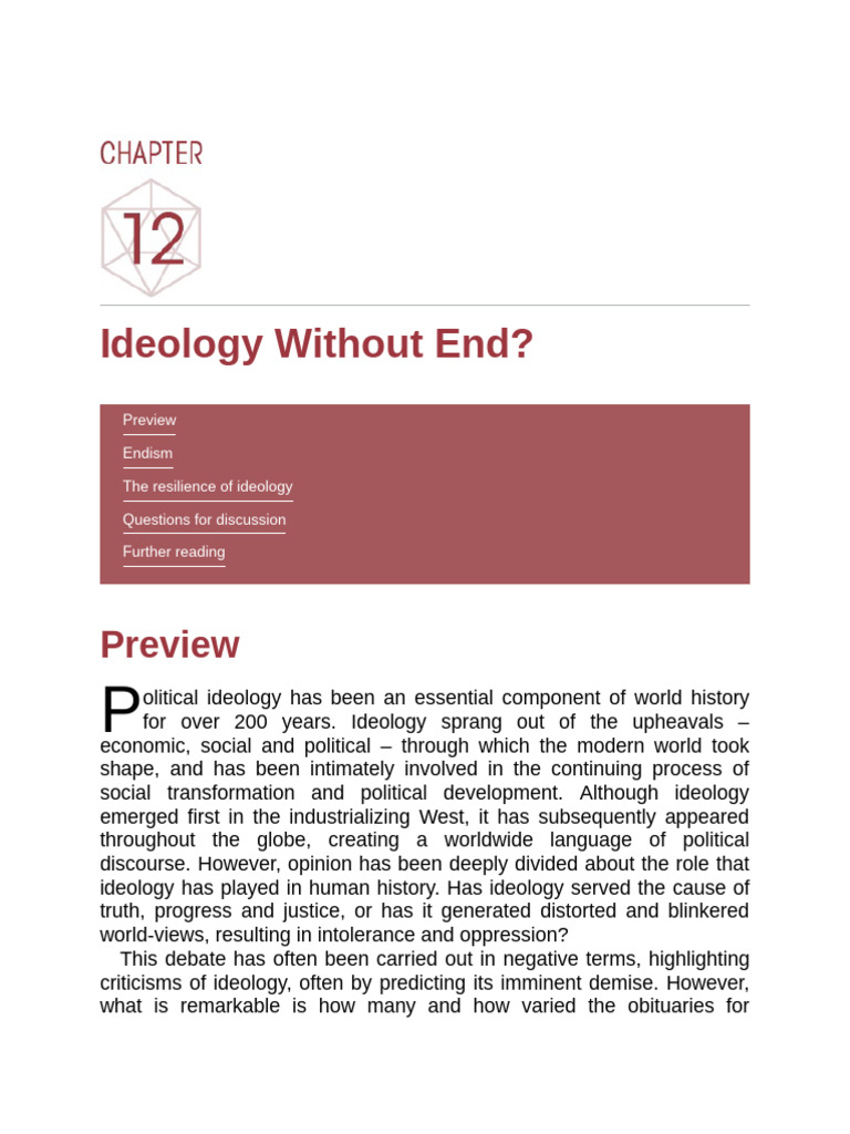 Andrew - Heywood - End of Ideology | PDF | Politics | Social Science