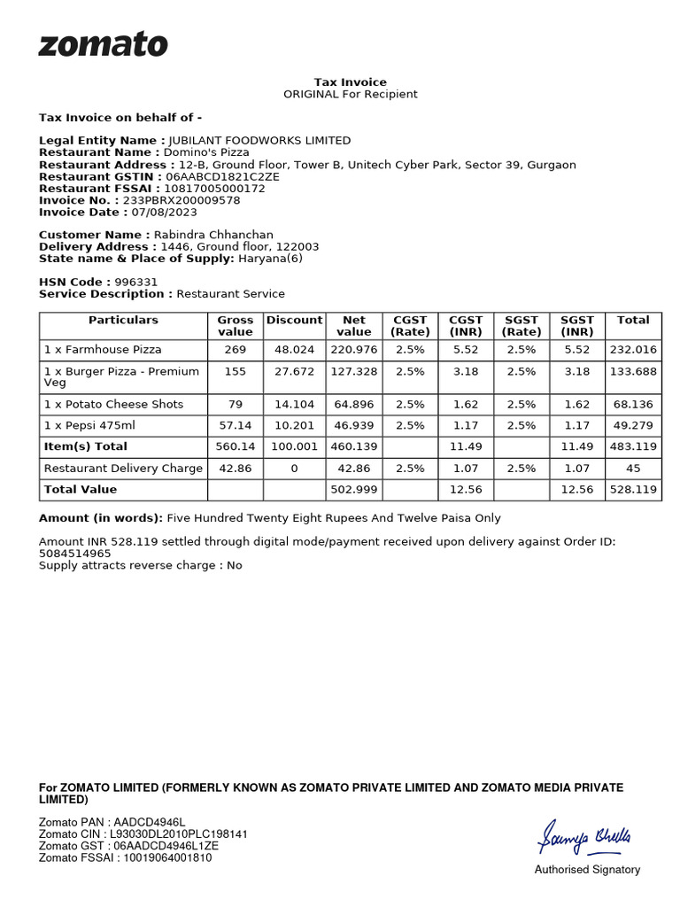 Invoice 500 | PDF | Government Finances | Taxes