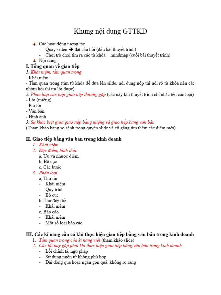 Khung N I Dung GTTKD | PDF