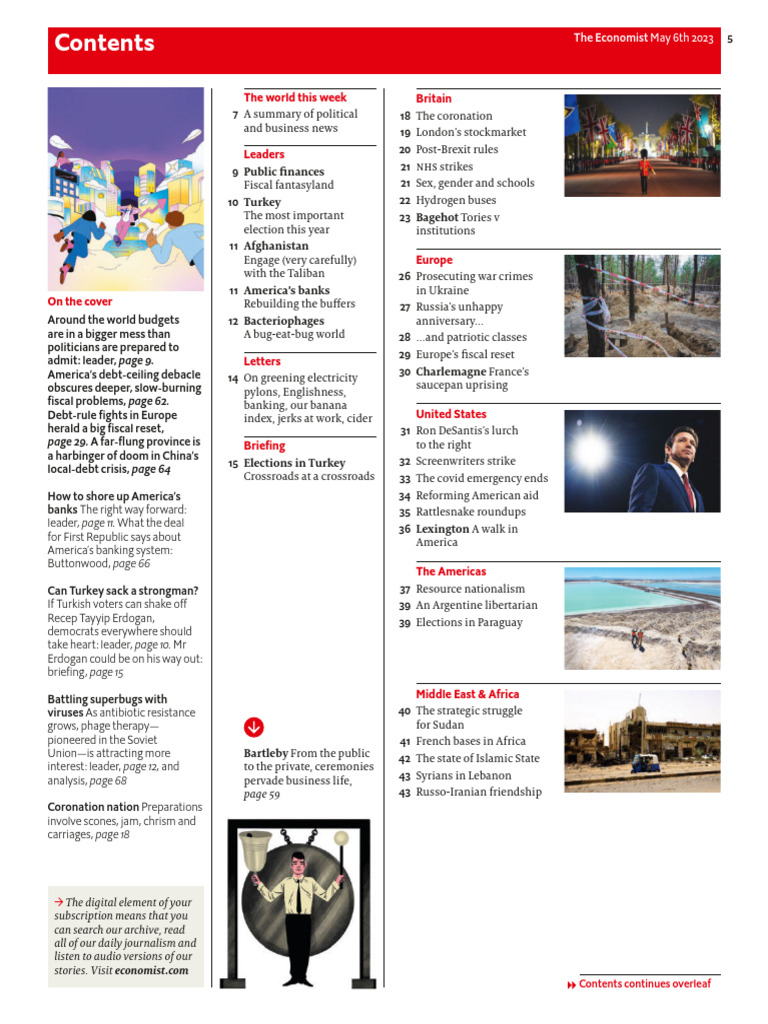 The Economist May 6th 2023 | PDF | Federal Deposit Insurance Corporation | Recep Tayyip Erdoğan