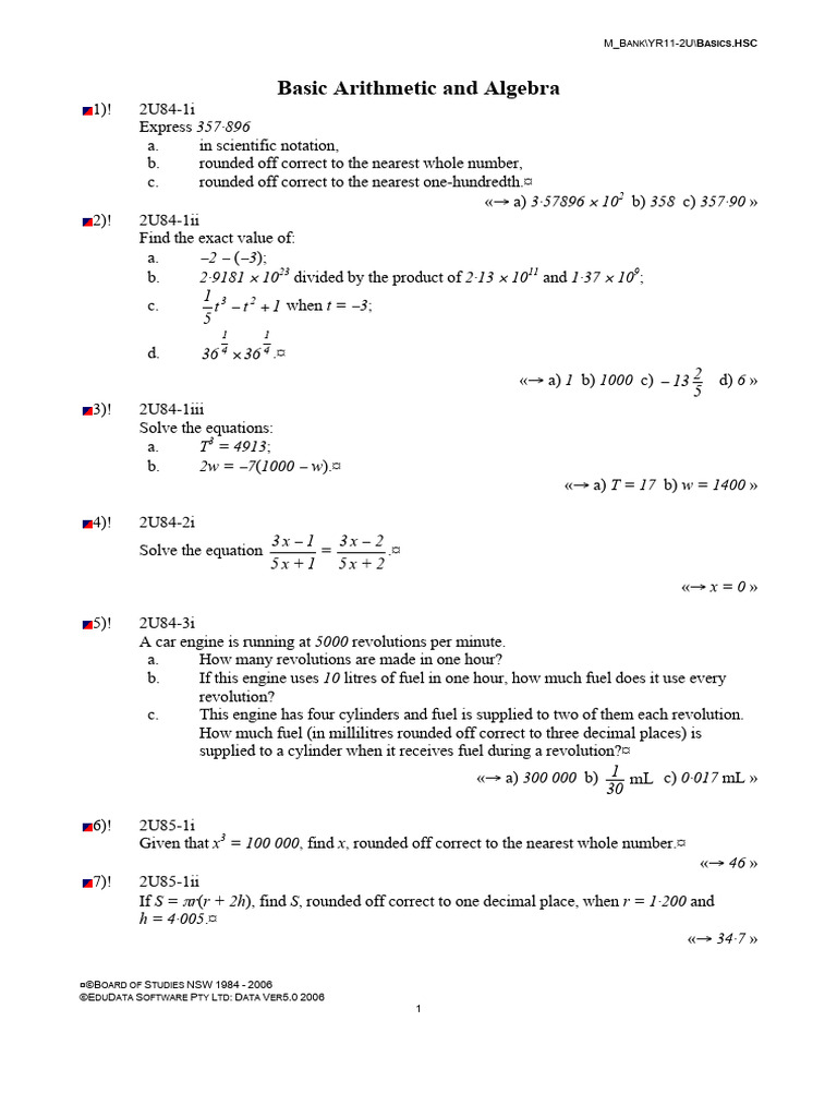 BasicsHSC | PDF | Significant Figures | Numbers