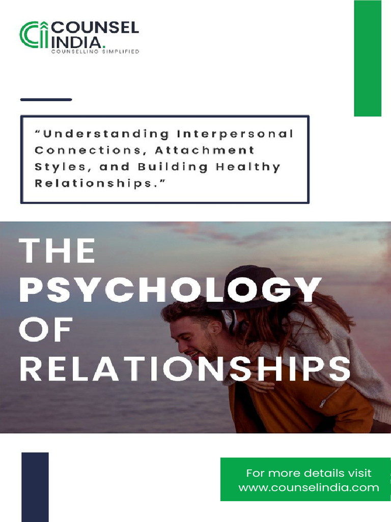 Psychology of Healthy Relationships | PDF | Attachment Theory ...