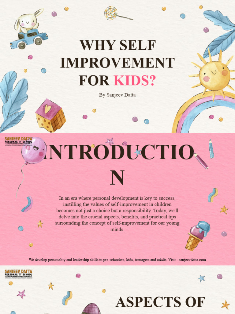 Self-Improvement Strategies for Kids | PDF | Career & Growth | Self ...