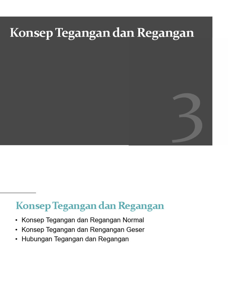 Konsep Tegangan Dan Regangan | PDF
