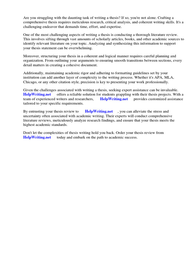 How To Do Thesis Review | PDF | Thesis | Science