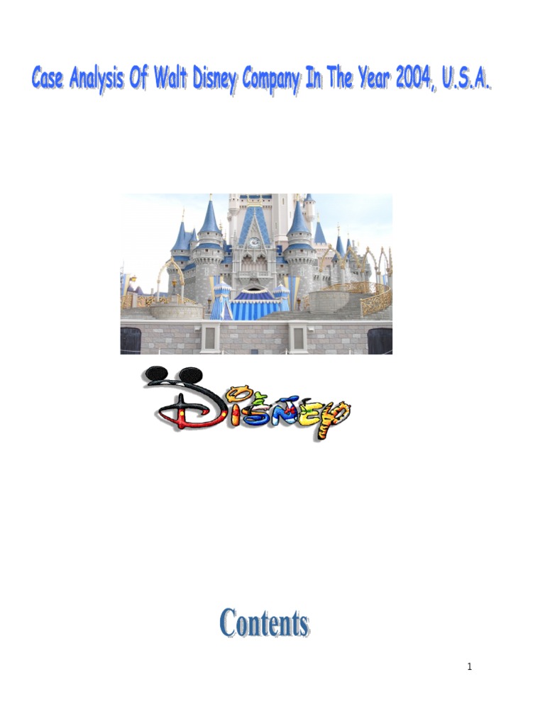 Disney Report | PDF | Market Segmentation | The Walt Disney Company