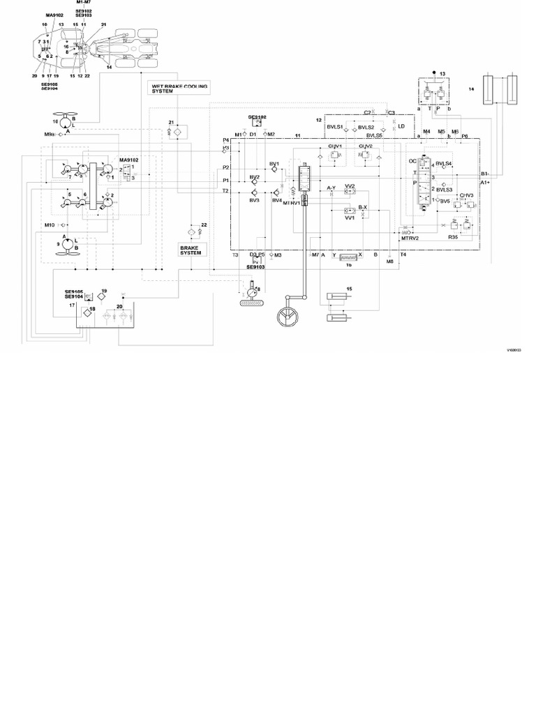 A35D Hydraulikplan | PDF