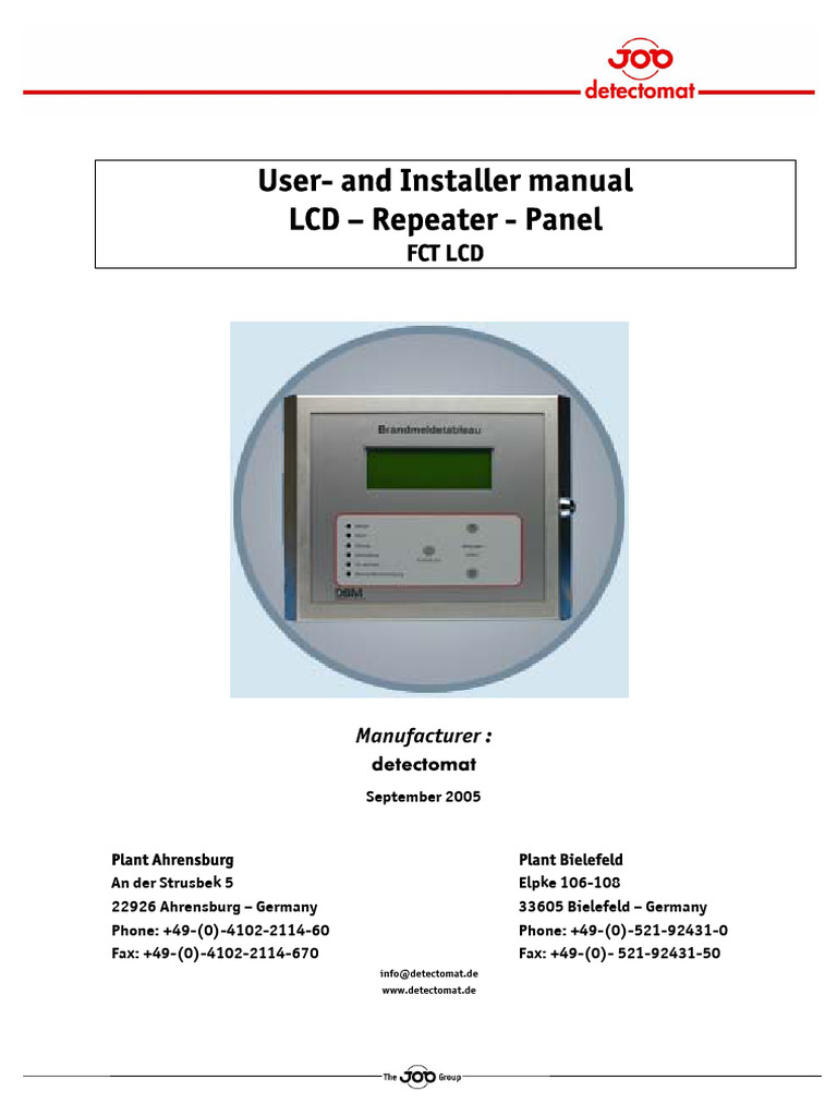 Panou Repetor - Manual Instlare-Utilizare | PDF