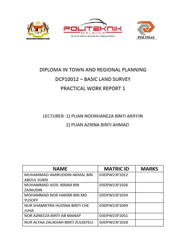 Full Report Land Survey | PDF | Surveying | Metrology