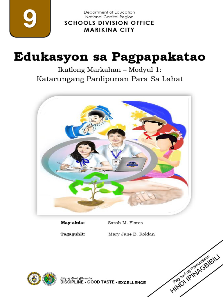 EsP9 - Q3 - MOD1 - Katarungang Panlipunan para Sa Lahat 1 1 | PDF