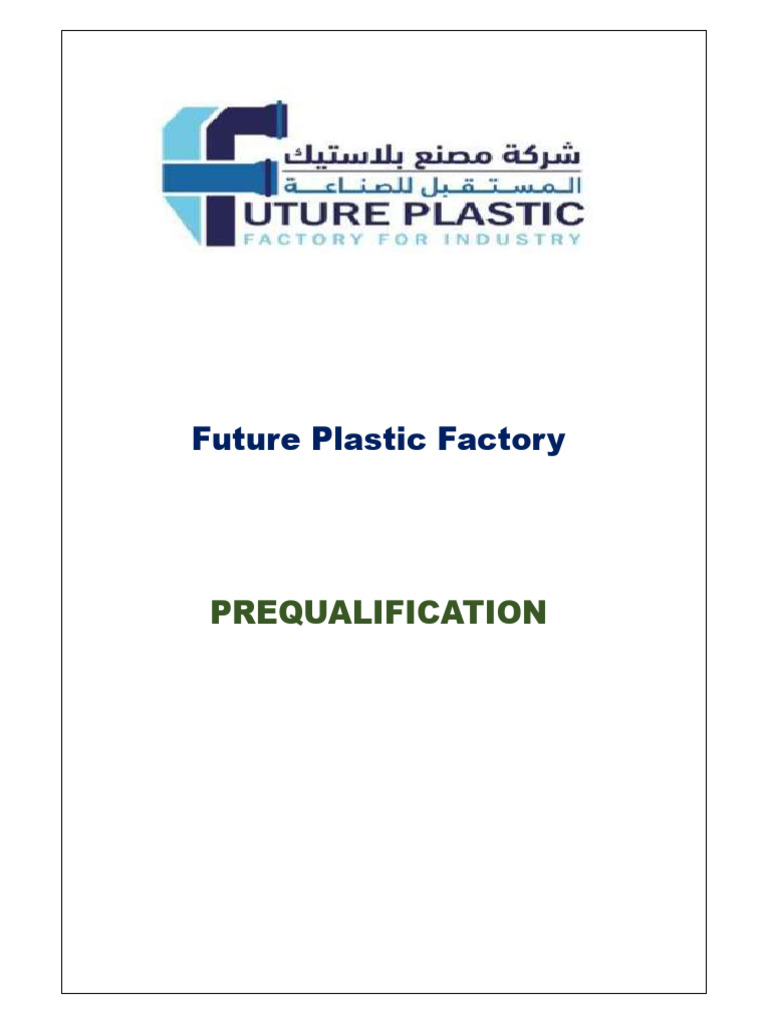 Future Plastic Factory Prequalification Document | PDF | Riyadh | Saudi ...