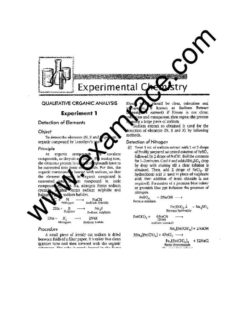 Chemistry Experimental Chemistry | PDF