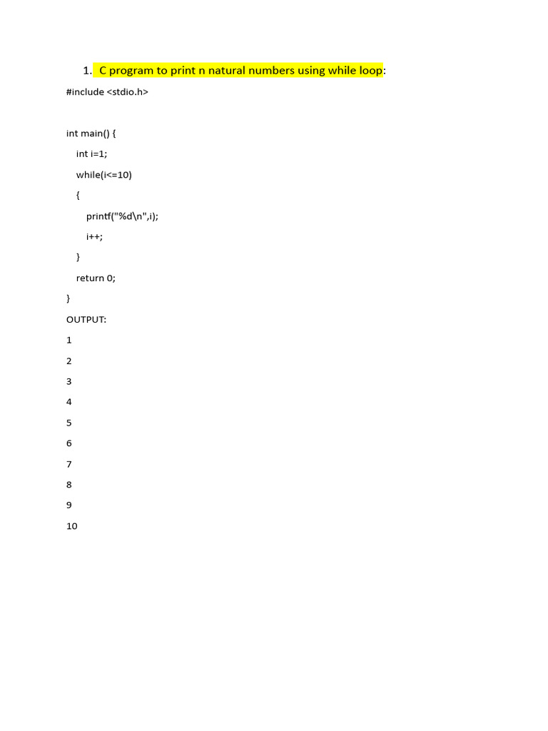 While Loop | PDF | Teaching Methods & Materials | Computers