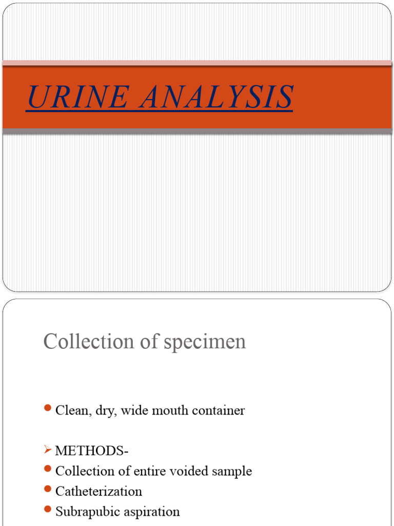 Urine Analysis | PDF | Medical Specialties | Clinical Medicine