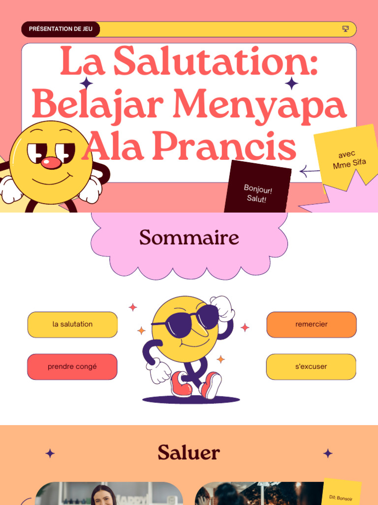 La Salutation Belajar Menyapa Ala Prancis | PDF